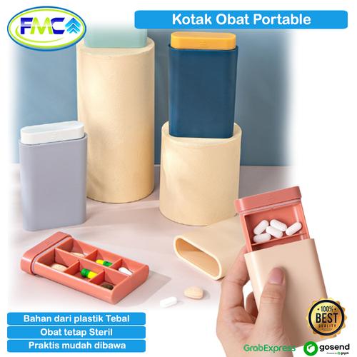 Jual Kotak Penyimpanan Obat Tablet Pil Portable Tempat Aksesoris Sekat ...
