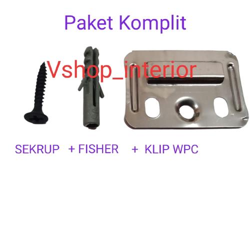Jual Klip Wpc wallpanel paket komplit / Paket Klip WPC + Fisher ...