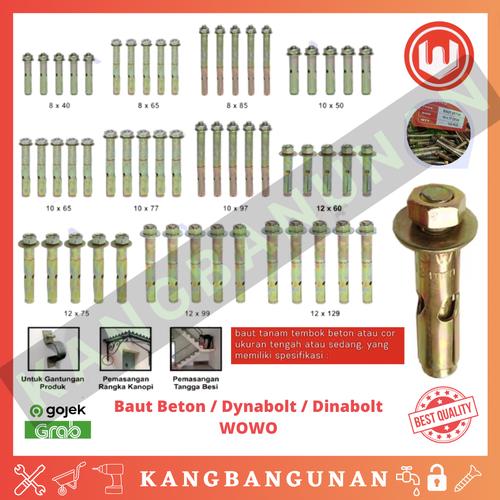 Jual Dynabolt / Dinabolt Wowo 10 x 65 Baut Beton - Jakarta Pusat ...