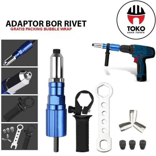 Jual Alat Rivet Tang Rivet Ripet Sambung Konverter Bor Rivet Gun ...