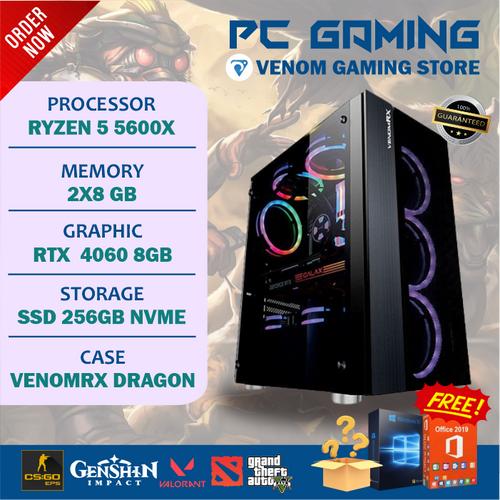 Jual PC Gaming | Ryzen 5 5600X | RTX 4060 8GB | 16GB RAM | NVME | RENDER - Kab. Tangerang ...