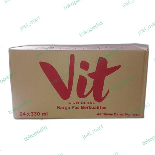 Jual VIT BOTOL 330ML 1 DUS ISI 24BOTOL / AIR MINERAL VIT 330 ML - Kota ...