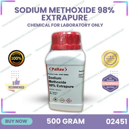 Jual Sodium Methoxide 98% Extra Pure (Sodium methylate) | NaOCH3, 500 ...