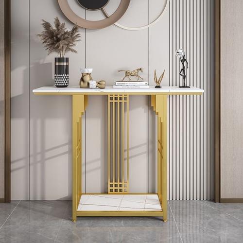 Jual meja konsul / console tables besi gold top marble luxury - Kab ...