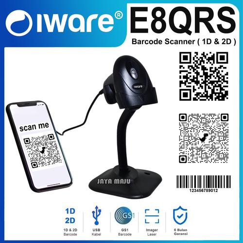 Jual BARCODE SCANNER IWARE BS-E8QRS 2D - 1D (QR CODE-E FAKTUR) AUTO SENSE - IWARE BS-E8QR - Kota ...