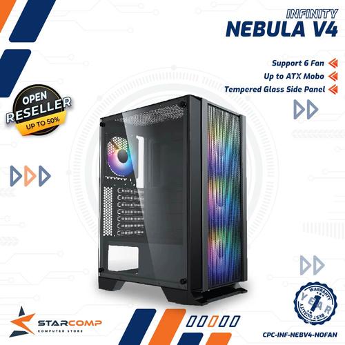 Jual Casing Infinity Nebula V4 Tempered Glass - ATX mATX Gaming Case ...