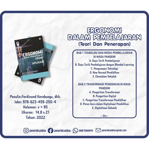 Jual BUKU ERGONOMI DALAM PEMBELAJARAN (TEORI DAN APLIKASI) - Kota ...