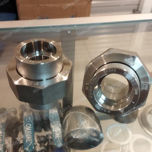 Jual Watermur /Union Stainlees SS316 Class 3000 Socket Weld 1" inch ...