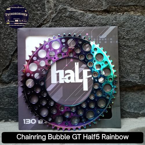 Jual Chainring Sepeda Bubble GT HALF5 Deluna Rainbow Original BCD 130 - 56T - Kota Bandung ...