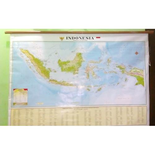 Jual peta & bola dunia/peta indonesia bingkai/peta indonesia besar ...