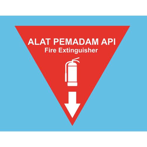 Jual Sign Label Custom Alat Pemadam Api ukuran segitiga sama sisi 30 cm ...