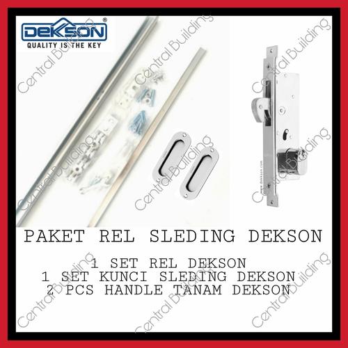 Jual REL PINTU SLIDING DEKSON D3 /REL GESER 180CM PAKET LENGKAP RODA ...