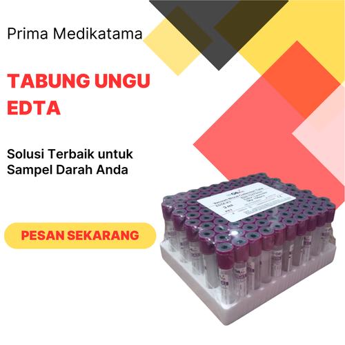 Jual Tabung Ungu Edta Merk GB Lab Ukuran 3ML Untuk Tabung Sample Darah ...
