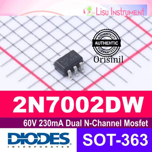 Jual 2N7002DW 60V 230mA Dual N-Channel Mosfet K72 2N7002 SOT-363 Diodes - Kota Depok - Lisu ...