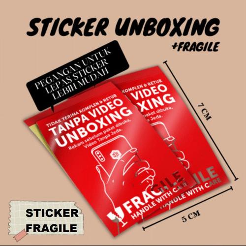 Jual STIKER FRAGILE UNBOXING VIDEO STICKER LABEL OLSHOP TEMPELAN PAKET ...
