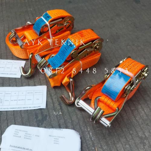 Jual Trackbelt Rachet Tie down 2 inch 10 meter Webbing Lashing Belt 4 ...