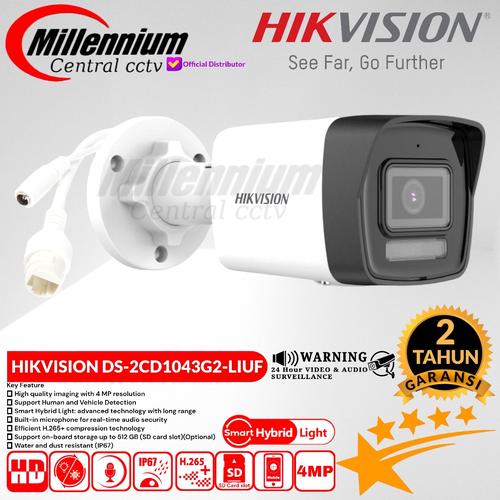 Promo DS-2CD1043G2-LIUF HIKVISION 4MP Smart Hybrid Light Network Camera Cicil 0% 3x - Jakarta ...