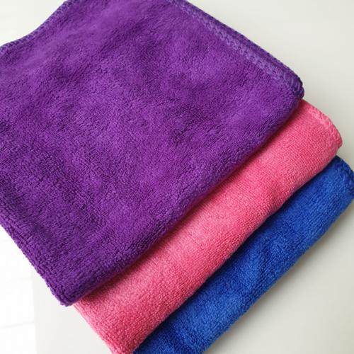 Jual kain lap microfiber 30x30 cm 400gsm kain lap serbaguna - Biru ...