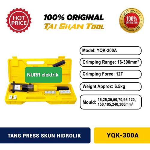 Jual Tang Crimping Tang Press Skun Hidrolik 16 mm - 300mm YQK-300A ...