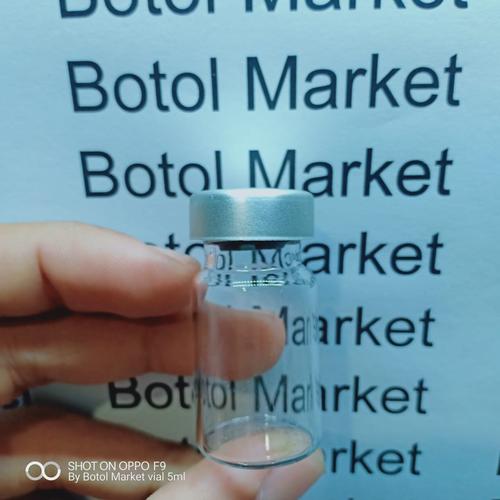 Jual Botol Kaca Vial 5 ml tutup karet segel almunium - Abu-abu - Kota ...