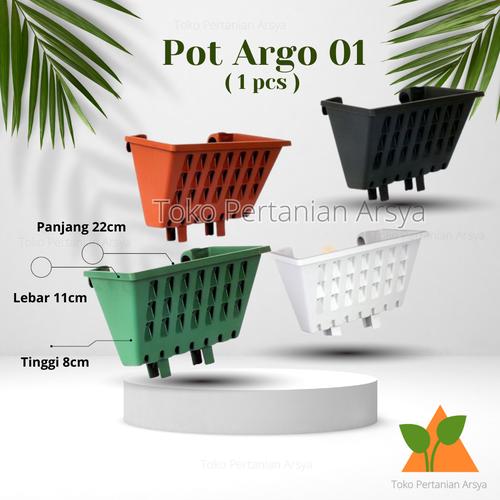 Jual Argo 01 Pot Tanaman Merambat / Pot Gantung Tanaman Plastik - Hitam ...