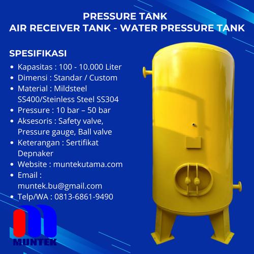 Jual Tangki / Tabung Angin (Pressure Tank) 1000 Liter/Custom - Jakarta ...