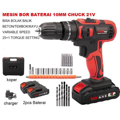 Jual 21V Mesin Bor cordless drill/Bor Tangan listrik/ Bor Baterai - Kota Bekasi - Tam Tech ...