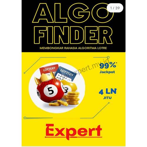 Jual E-Book + Video (ALGOFINDER + INTUISI 4D)| 16 Line 2D | AKURAT 99% ...
