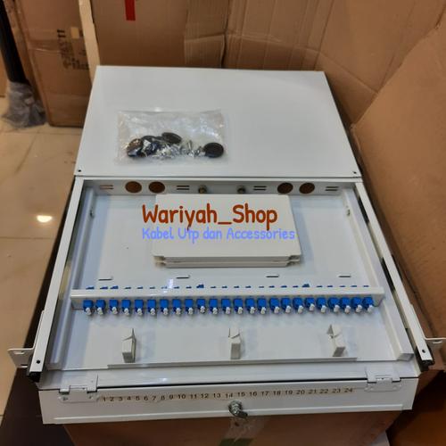 Jual ODF/OTB Rack Drawer 48Core LC-LC Singlemode Lengkap Adapter Model PAZ - Jakarta Pusat ...