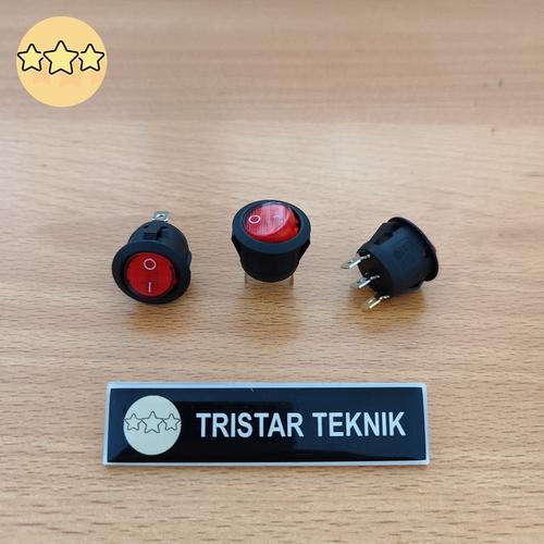 Jual KCD1 Rocker Switch BULAT saklar on off 3 KAKI 3 PIN 3P MERAH LAMPU ...