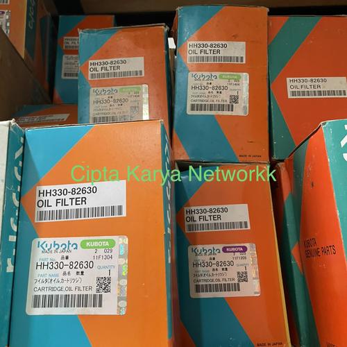 Jual Oil filter Cartridge HH330-82630 Kubota Made In Japan Original ...