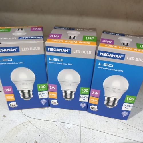 Jual Megaman Lampu Bulb bohlam led 3 Watt Putih Warmwhite - Jakarta Pusat - ARL INDONESIA ...