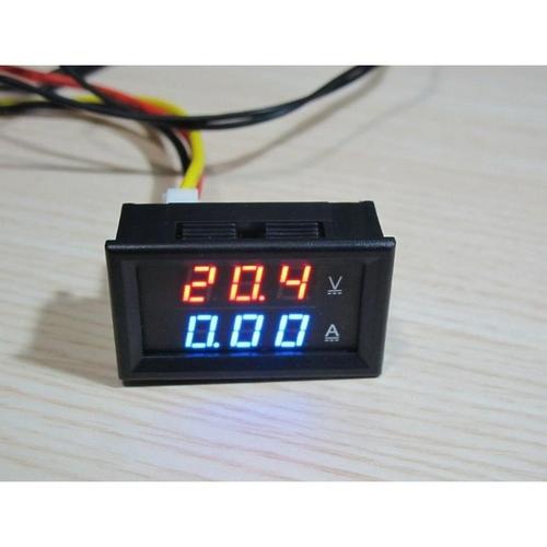 Jual ** Dual Digital Volt Meter Ampere Meter DC 0V - 100V 10A Volt ...