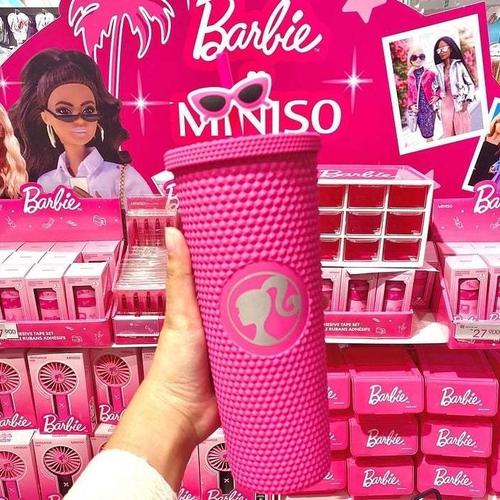 Jual Miniso Botol Minum Cantik dengan Sedotan Barbie Collection (700mL ...