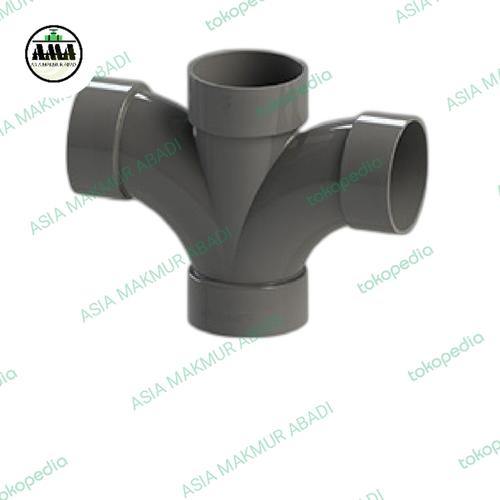 Jual CROSS TEE WAY LARGE RADIUS DOUBLE TEE PVC 50X50 MM 2"X2" INCH RUCIKA D - Jakarta Pusat ...