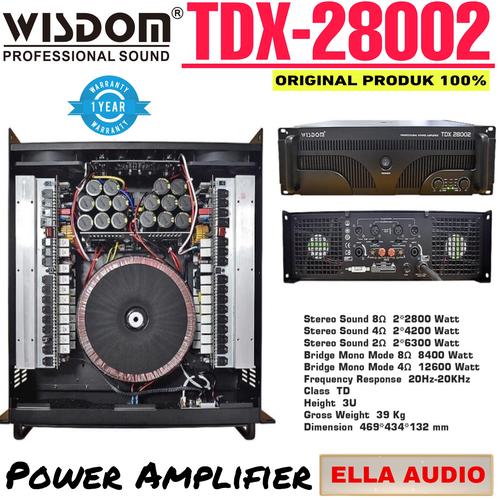 Jual Power Amplifier Wisdom TDX 28002 Power Wisdom Tdx28002 - Jakarta ...