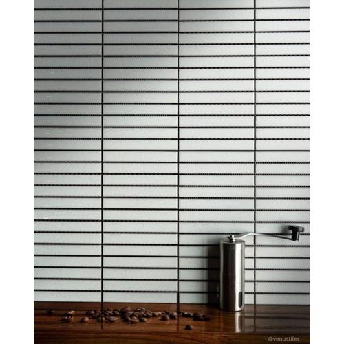 Jual Mosaic Interior Venus Type Pottery Striped Concave Snowy Glossy ...