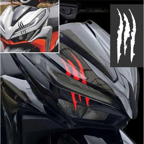 Jual Stiker Motor Unik Lucu Cutting Sticker Model Cakar - Putih - Kab ...