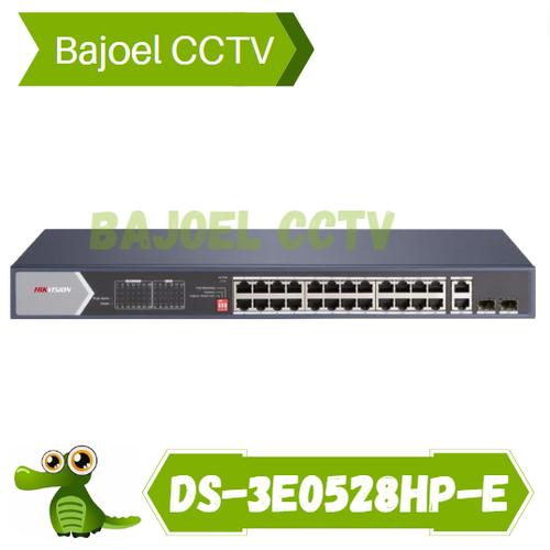 Jual DS-3E0528HP-E HIKVISION 24 Port Gigabit Unmanaged POE Switch - Kota Surabaya - Bajoel CCTV ...