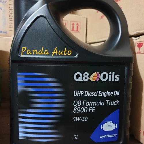 Jual OLI Mobil Q8 8900 FE, 5w 30, UHPD, Full Synthetic Diesel, Galon 5 ...