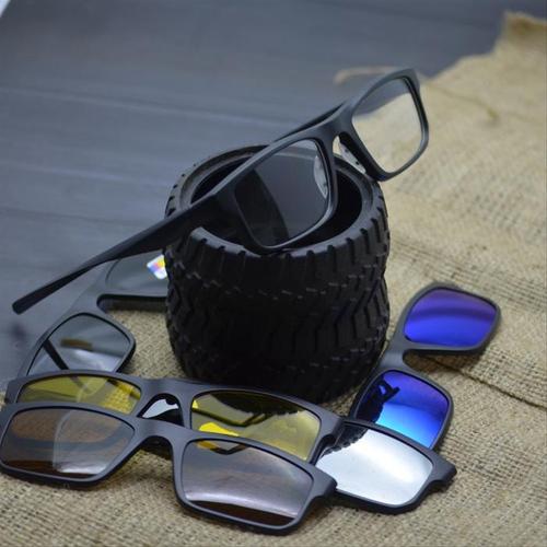 Promo kacamata Klip On Clip On free 5 lensa Polarized UV Night Vision ...