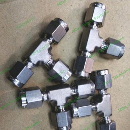 Jual Tee Union Tubing Stainless 316 8mm Connector Konektor Tubing ...