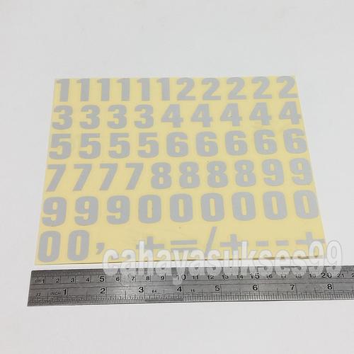 Jual Stiker Angka Nomor Putih Cutting Sticker Label Mesin Stiker ...