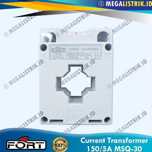 Jual ** FORT CURRENT TRANSFORMER 150/5A MSQ-30 / CT PANEL METER 150 ...