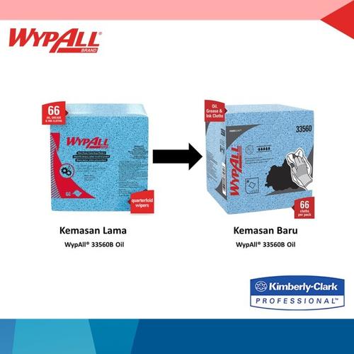 Jual Tisu Lap Oli Print WypAll 33560 Oil Grease & Ink Ori Penyerap ...