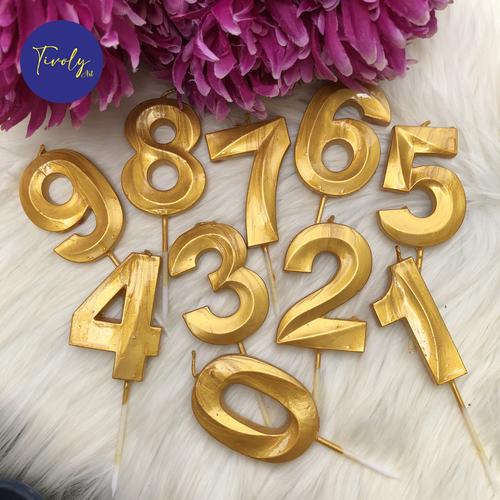Jual Lilin Ulang Tahun | Lilin ANGKA Gold BESAR | Lilin Chrome Gold ...