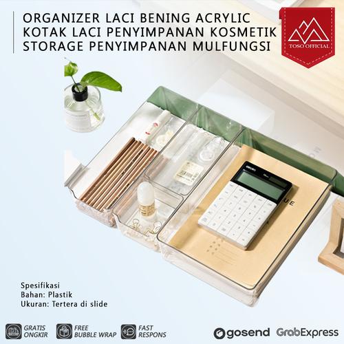 Promo TOSO Organizer Laci Bening Acrylic Kotak Laci Penyimpanan Multifungsi - TS-9804 - Jakarta ...