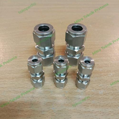 Jual Union Connector Konektor Tubing Lurus Stainless SS316 10mm ...