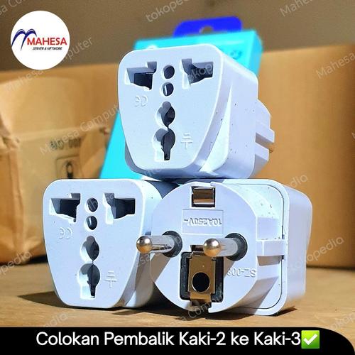 Jual Converter kaki 3 kaki 2 adapter pembalik colokan listrik VISALUX V607A - Kota Semarang ...