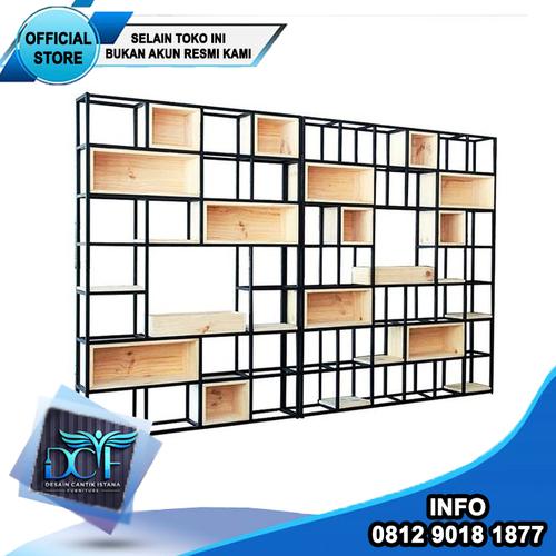 Jual rak partisi penyekat ruangan - Rak Besar 1, 200x40x210 - Kota ...
